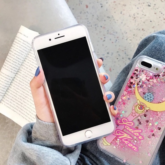Accessories | Glitter Liquid Quicksand Sailor Moon Phone Case | Poshmark